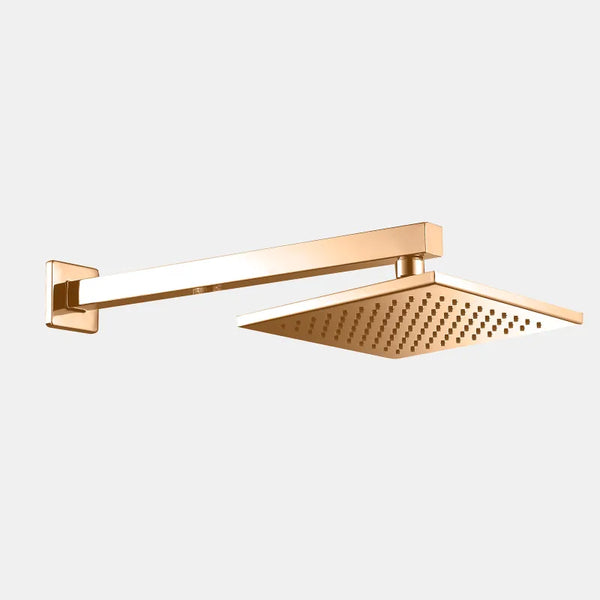 Eleganz Rose Gold Shower Head and arm – Cas Tiles